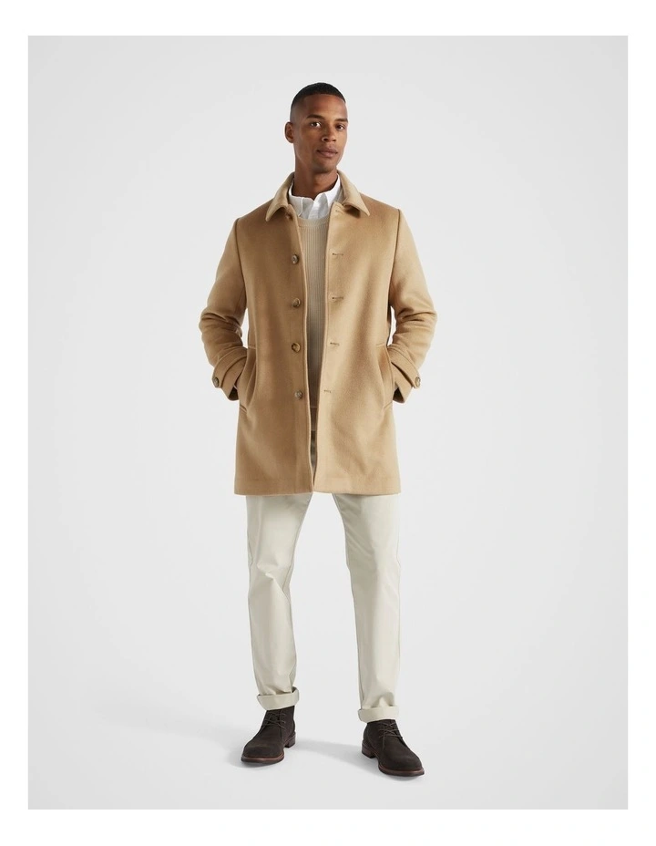 Seed Heritage Wool Blend Mac Coat in Caramel | MYER