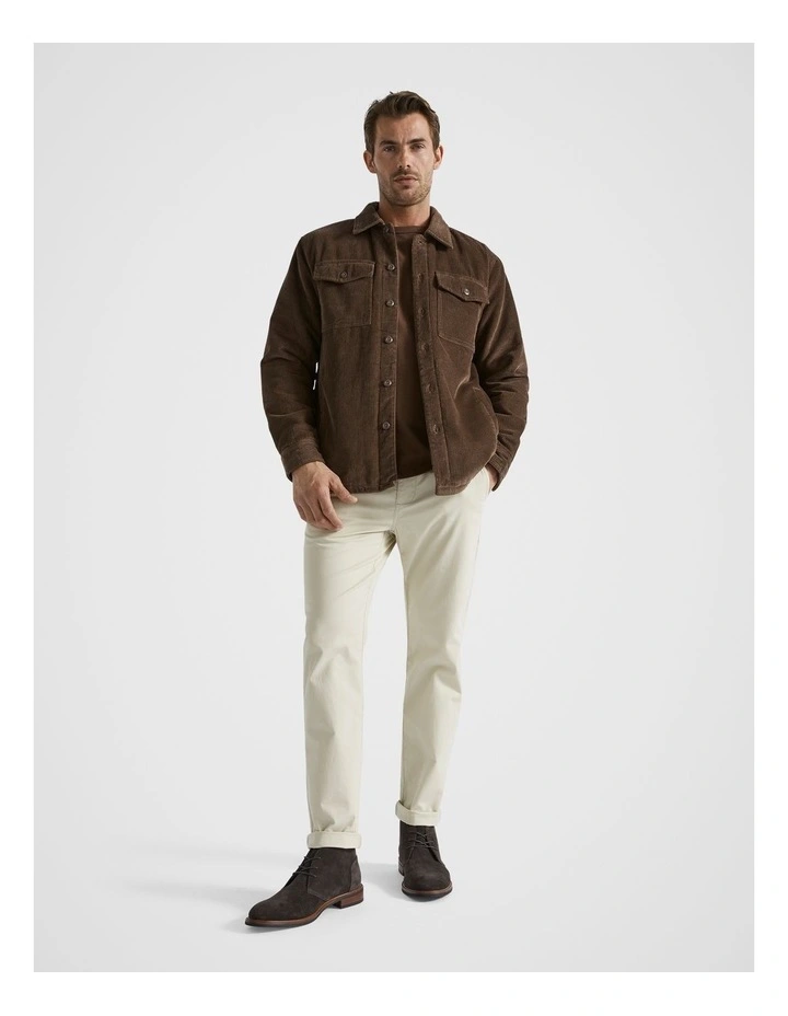Seed Heritage Cord Shacket in Chocolate | MYER