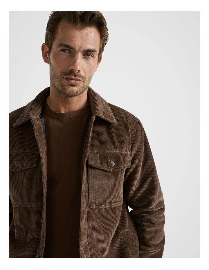 Seed Heritage Cord Shacket in Chocolate | MYER