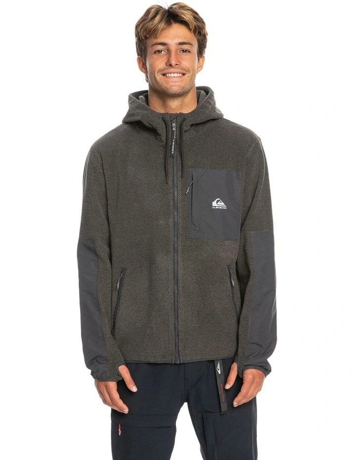 Quiksilver Technical Zip-Up Hooded Fleece in Phantom | MYER