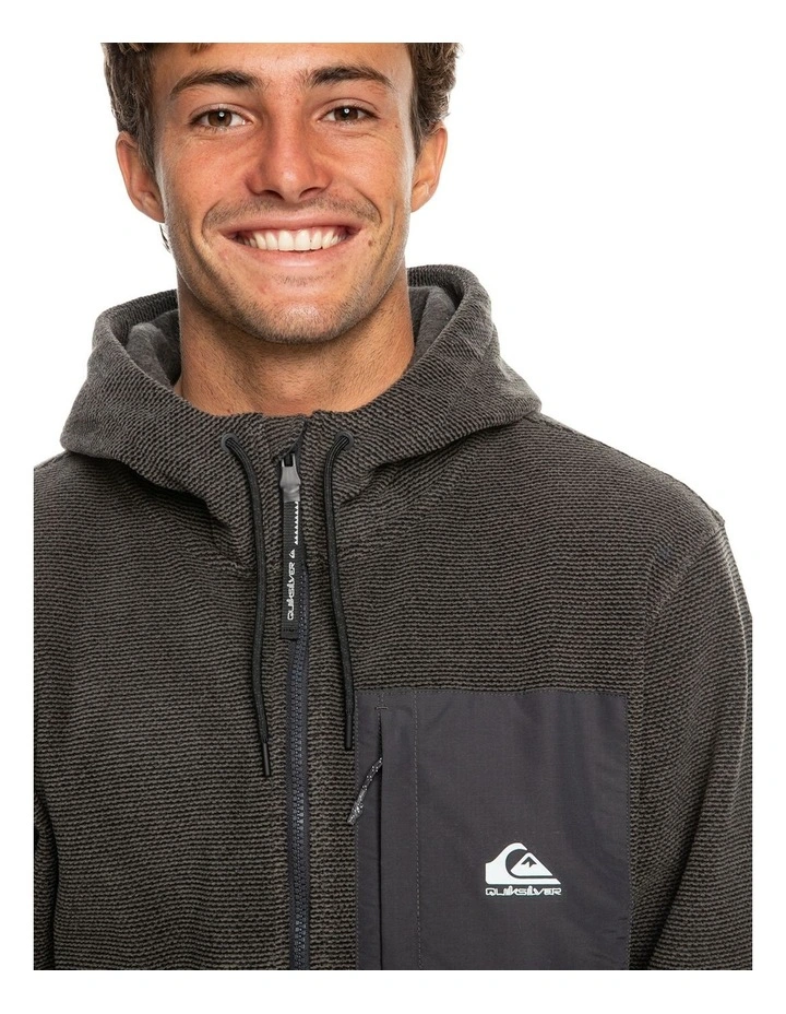 Quiksilver Technical Zip-Up Hooded Fleece in Phantom | MYER