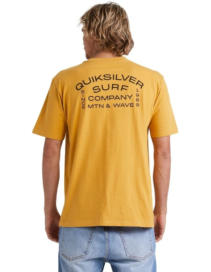Quiksilver Surf Lockup T-shirt in Mustard | MYER