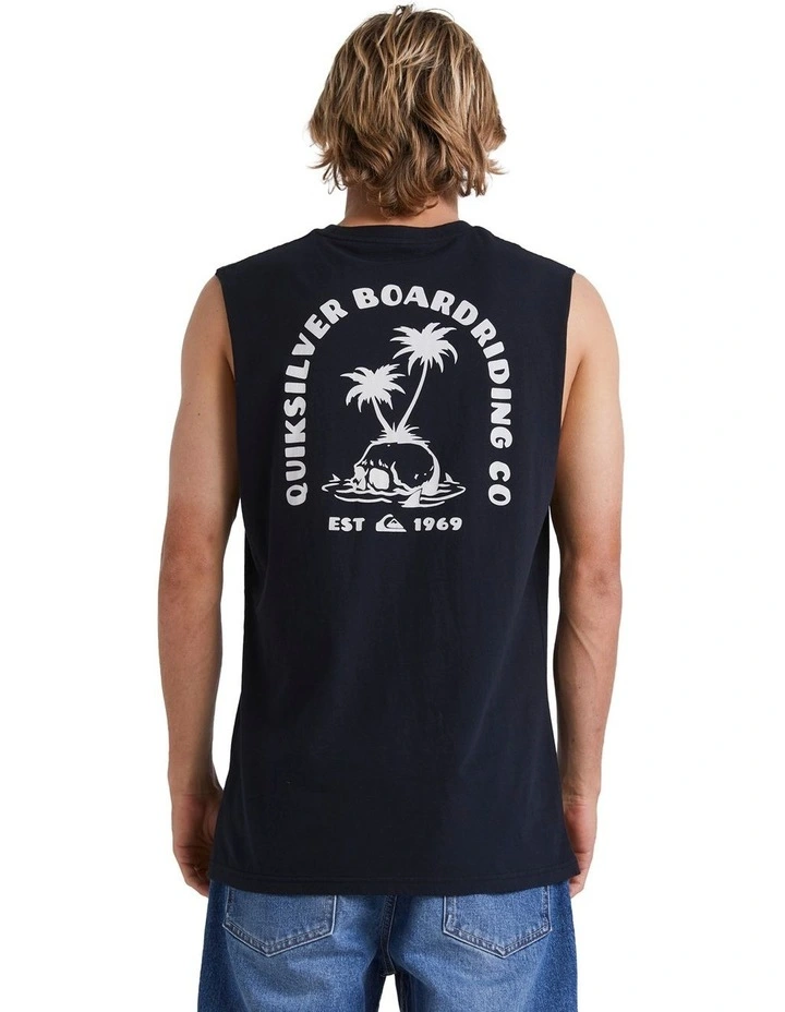 Quiksilver Skull Palm Muscle T-shirt in Black | MYER