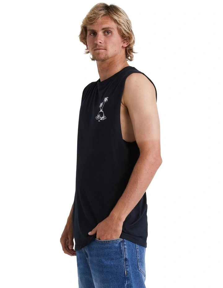 Quiksilver Skull Palm Muscle T-shirt in Black | MYER