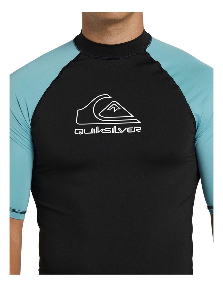 Quiksilver On Tour Short Sleeve Rash Vest in Reef Waters | MYER