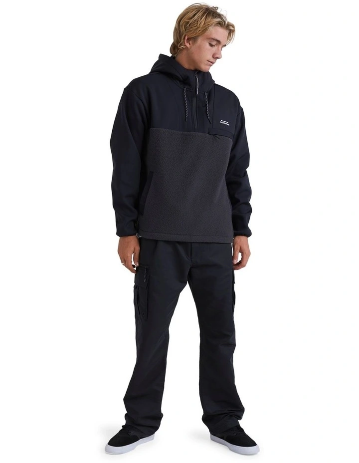 Quiksilver South Pop Half-Zip Fleece in Black | MYER