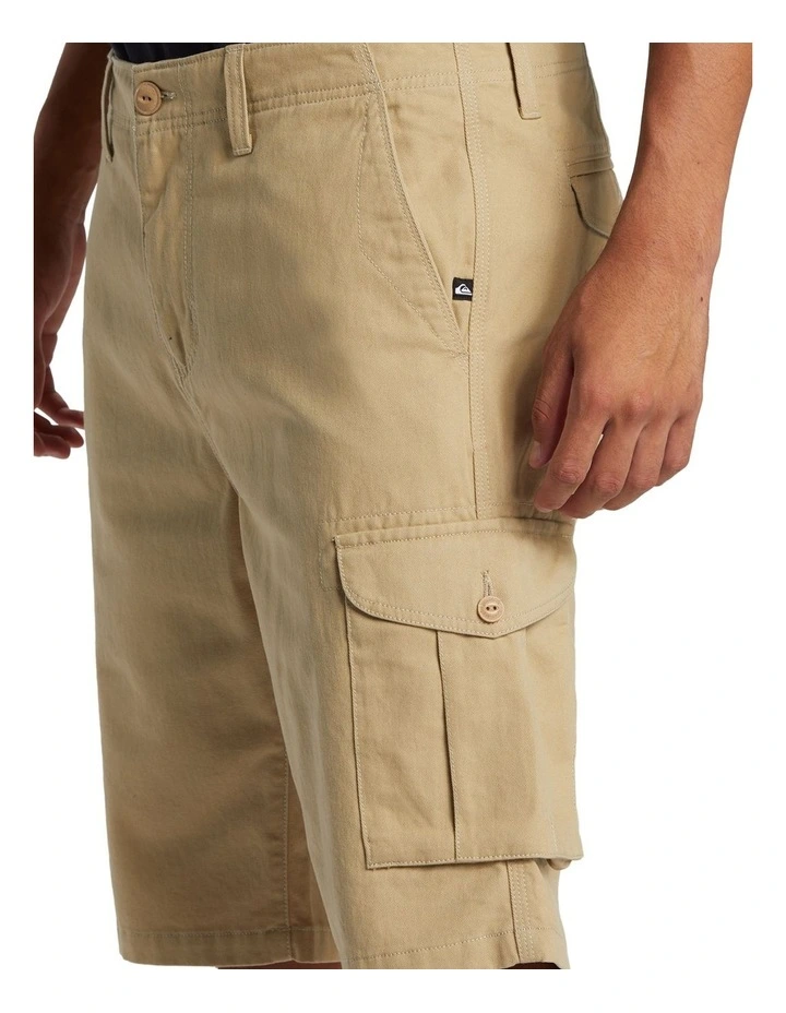 Quiksilver Crucial Battle Cargo Walk Shorts in Beige | MYER