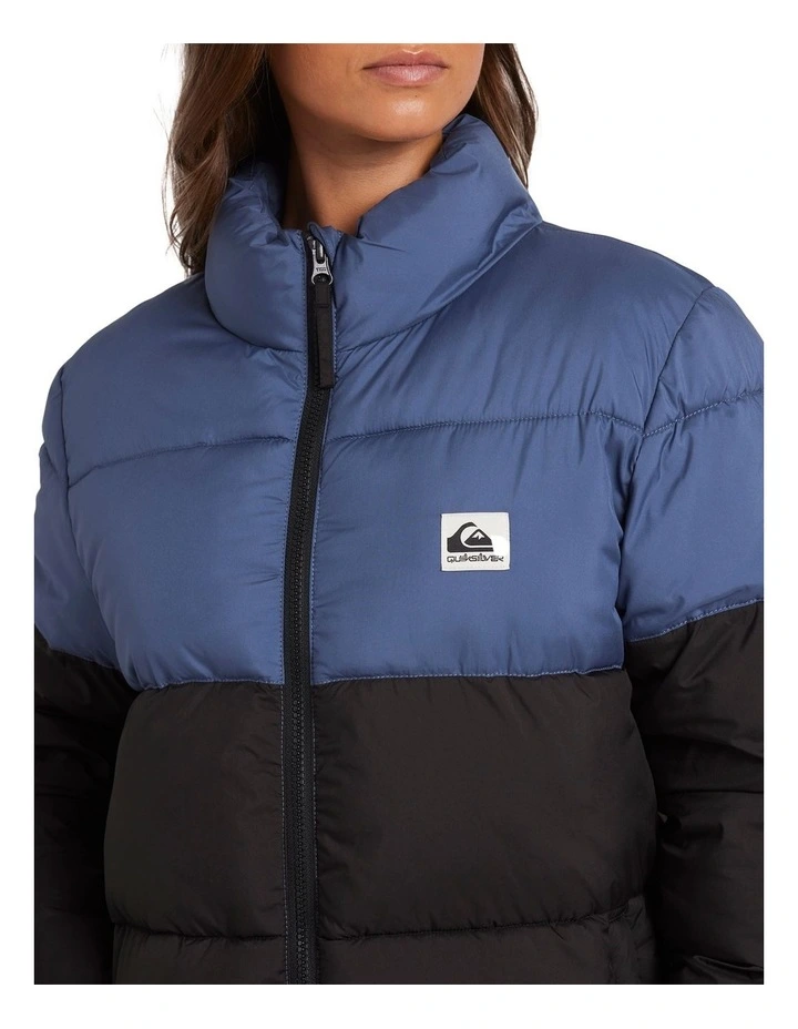 Quiksilver Flaming Puffer Jacket in Black | MYER
