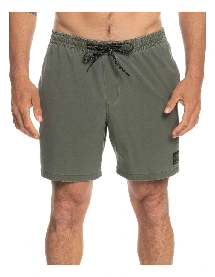 Quiksilver Mongrel Stretch Volley 17" Boardshort in Grape Leaf | MYER