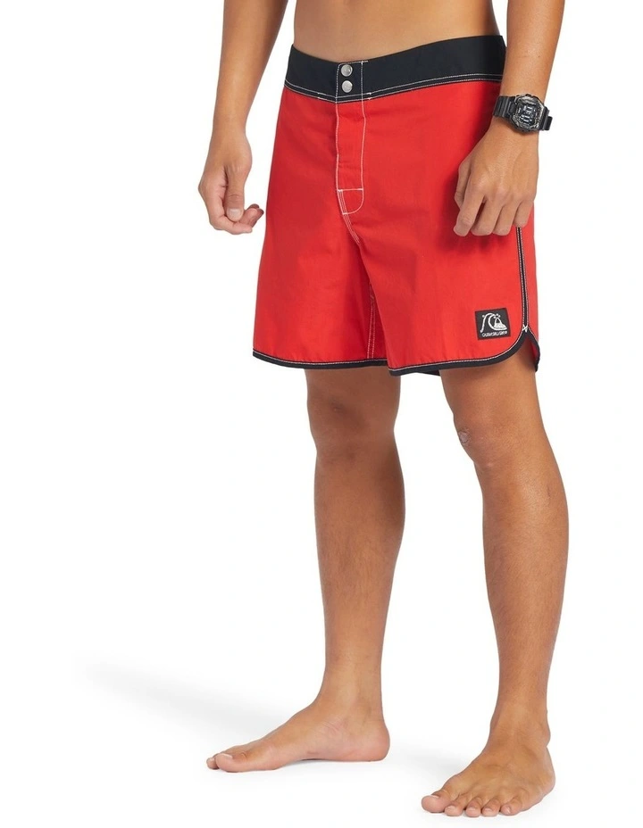 Quiksilver Original Scallop Snap Boardshorts in Red | MYER