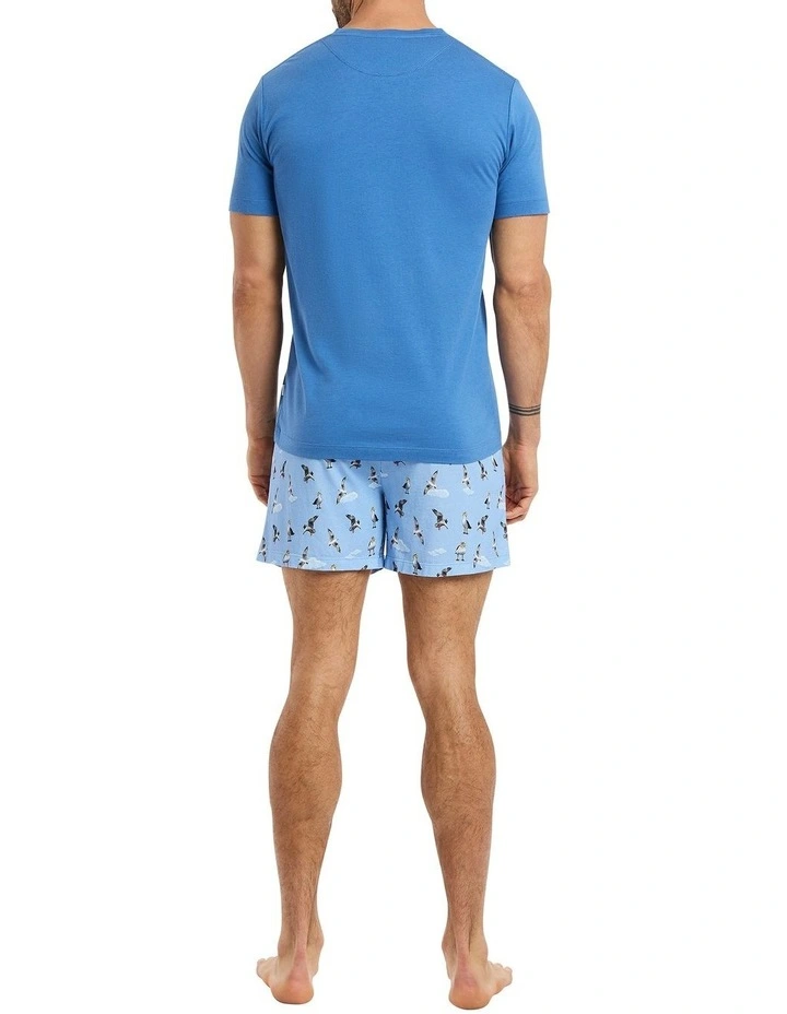Marcs Uptown Gull Pyjama Short Set in Blue Multi | MYER