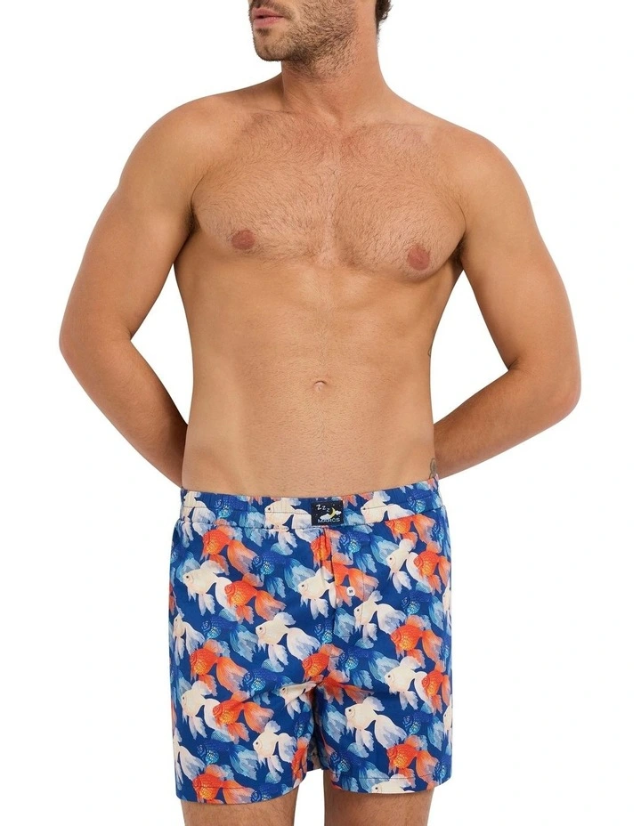 Marcs Be Ef-fish-ient Boxer Short in Blue Multi | MYER