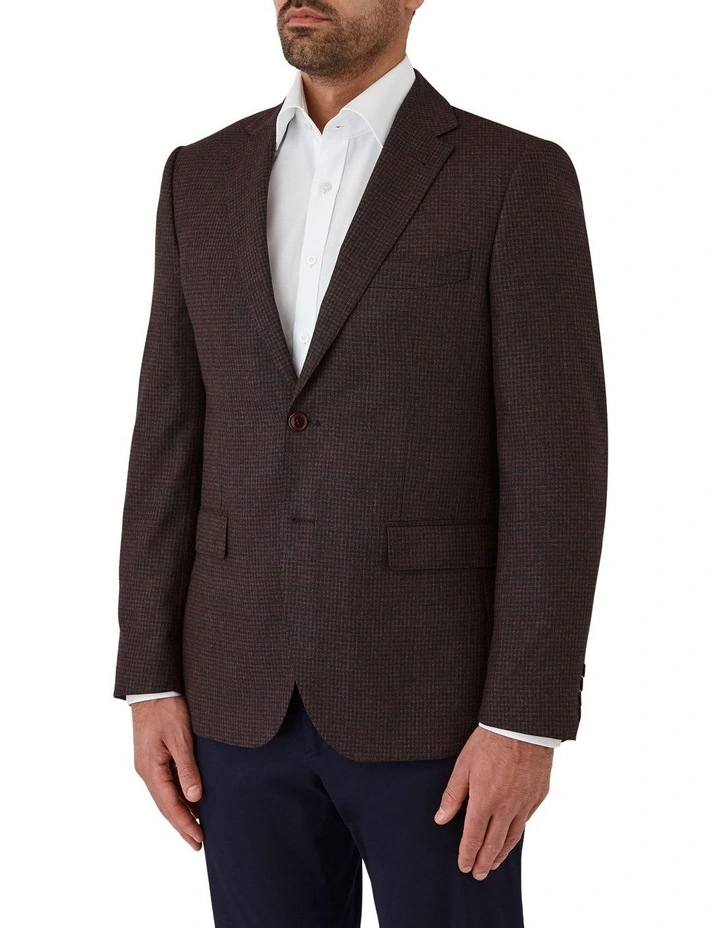 Dom Bagnato Angelo Tailored Fit Sports Jacket in Bordeaux | MYER