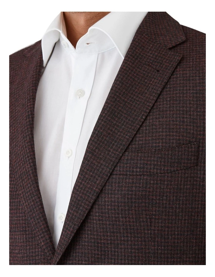 Dom Bagnato Angelo Tailored Fit Sports Jacket in Bordeaux | MYER