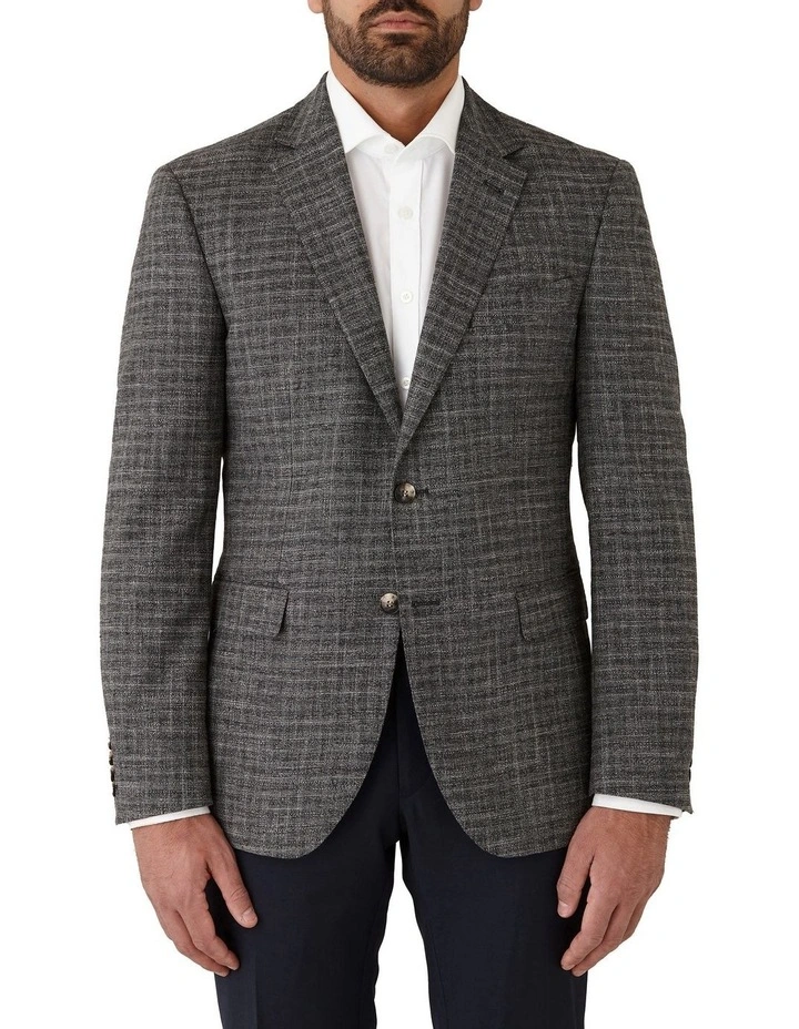 Dom Bagnato Angelo Tailored Fit Sports Jacket in Grey | MYER
