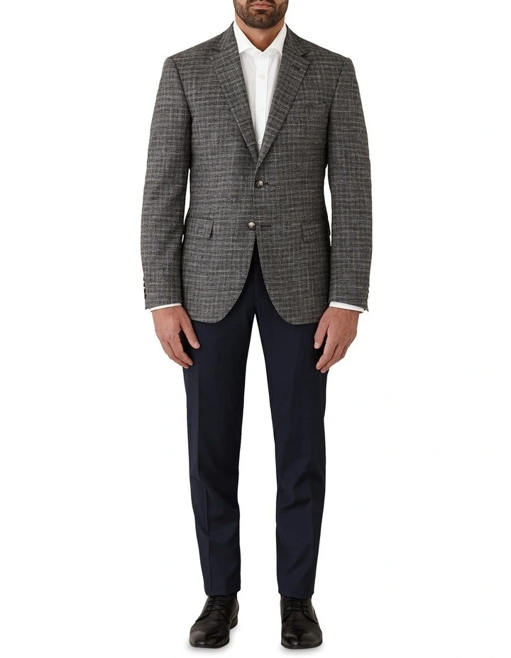 Dom Bagnato Angelo Tailored Fit Sports Jacket in Grey | MYER