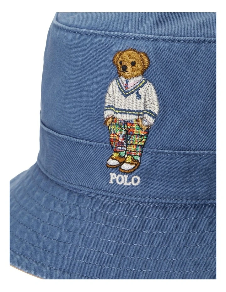 Polo Ralph Lauren Polo Bear Twill Bucket Hat in Navy | MYER