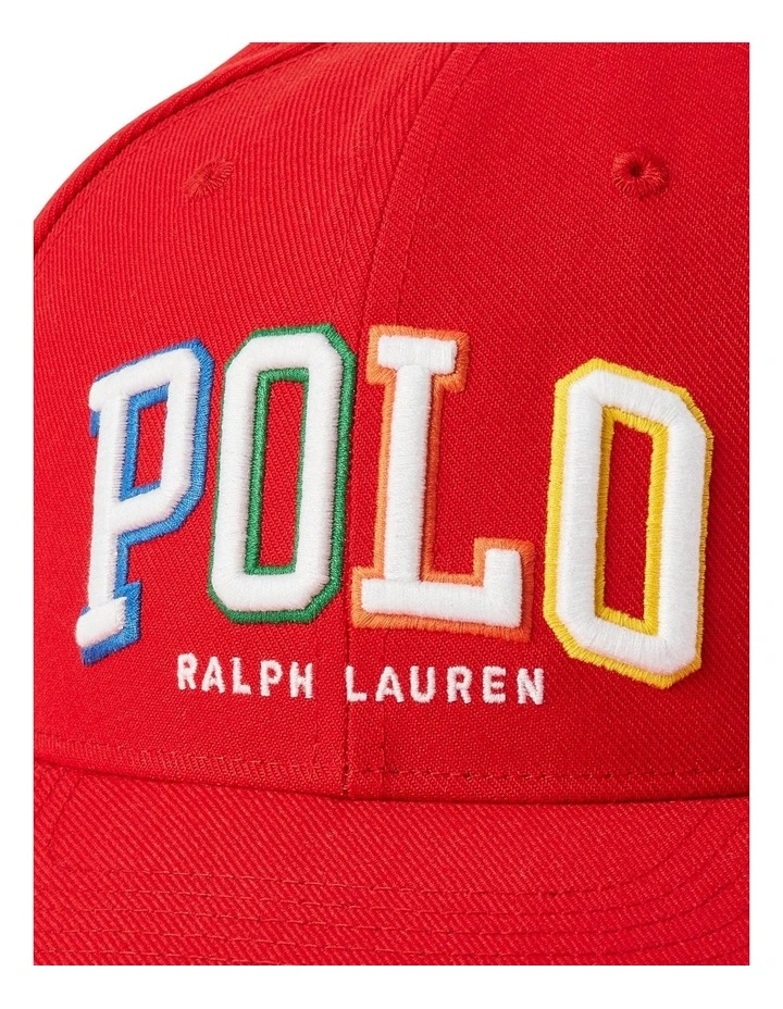 Polo Ralph Lauren Logo Twill Ball Cap in Red | MYER