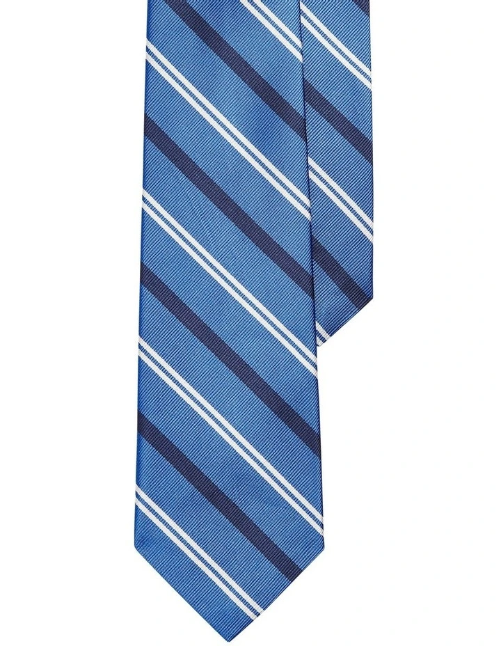 Polo Ralph Lauren Striped Silk Repp Tie in Blue | MYER