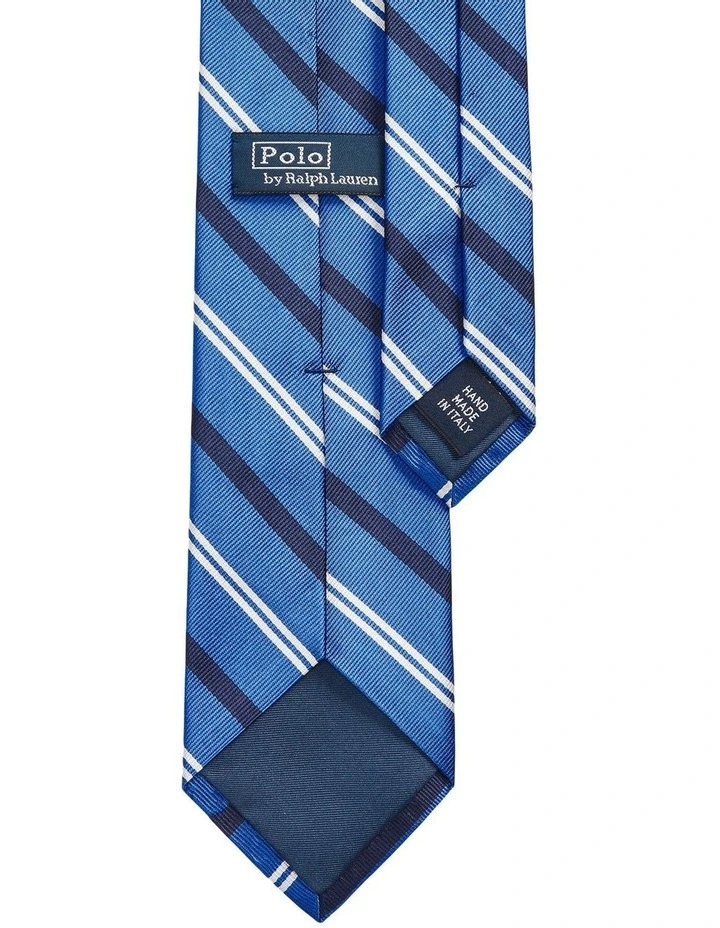 Polo Ralph Lauren Striped Silk Repp Tie in Blue | MYER