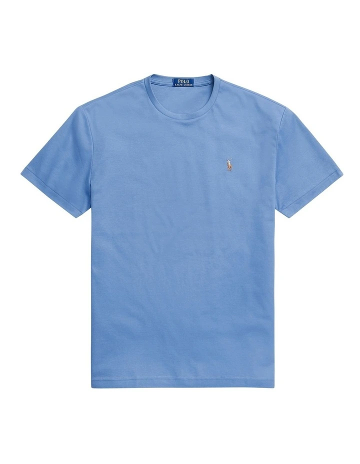 Polo Ralph Lauren Custom Slim Fit Soft Cotton T-Shirt in Blue | MYER