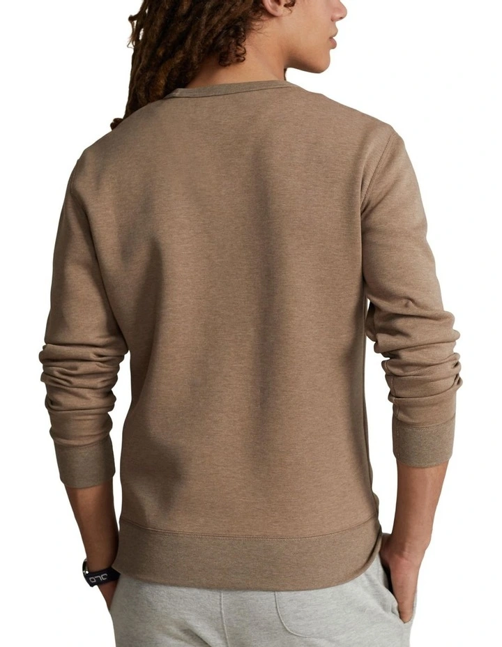 Polo Ralph Lauren Marled Double-Knit Sweatshirt In Brown | MYER