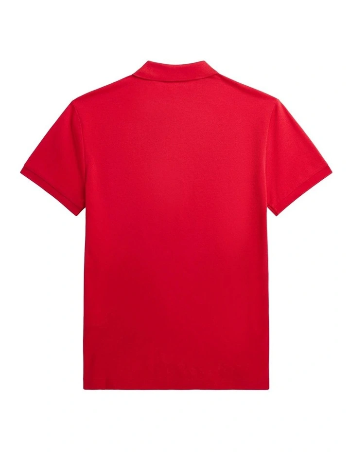 Polo Ralph Lauren Custom Slim Fit Stretch Mesh Polo Shirt in Red | MYER
