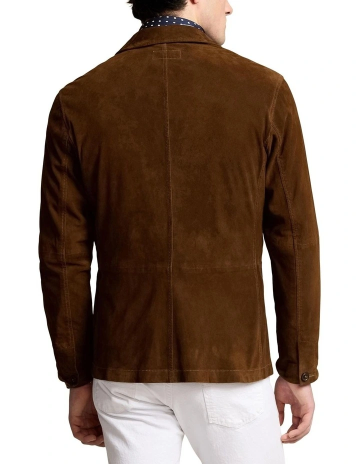 Polo Ralph Lauren Suede Jacket in Brown | MYER