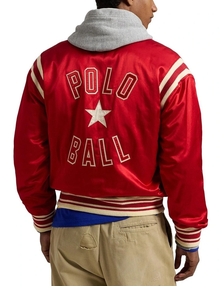 Polo Ralph Lauren Ball Satin Rally Jacket in Red | MYER