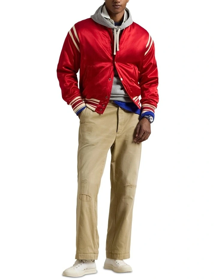 Polo Ralph Lauren Ball Satin Rally Jacket in Red | MYER