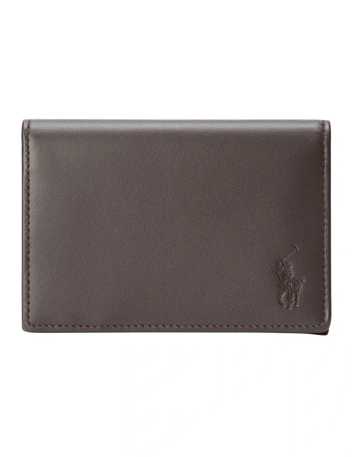 Polo Ralph Lauren Leather Folded Card Case in Brown | MYER