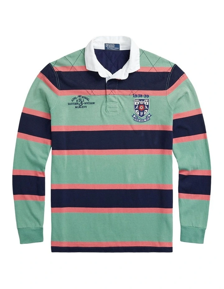Polo Ralph Lauren Classic Fit Striped Jersey Rugby Shirt in Multi | MYER
