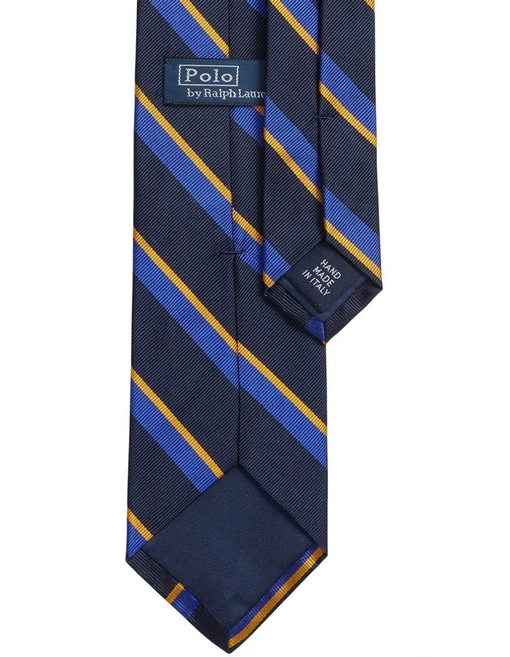 Polo Ralph Lauren Striped Silk Repp Tie in Navy | MYER