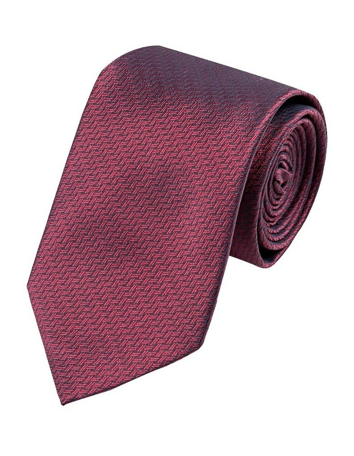 Gibson Wine Thatch Weave Silk Tie | MYER