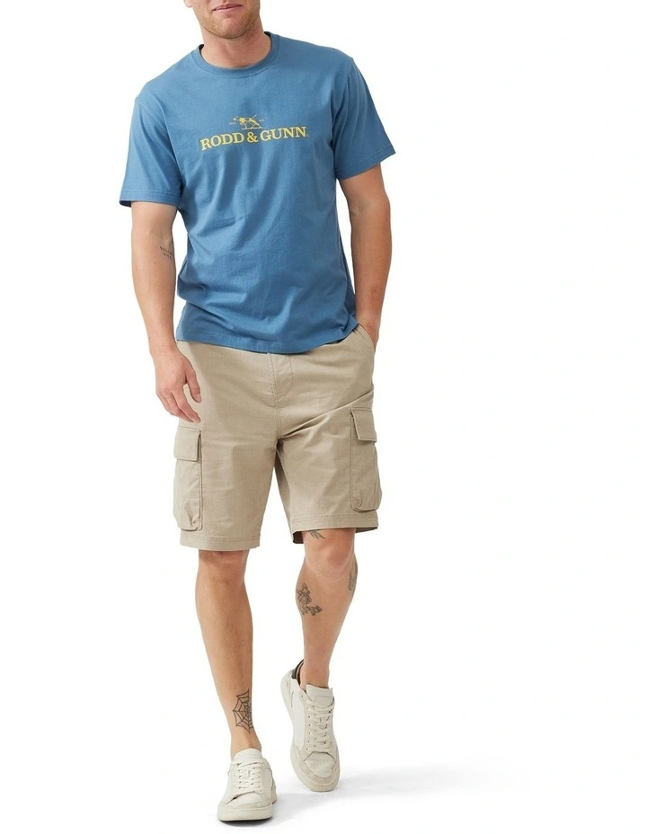 Rodd & Gunn Logo T- shirt in Sea Blue | MYER