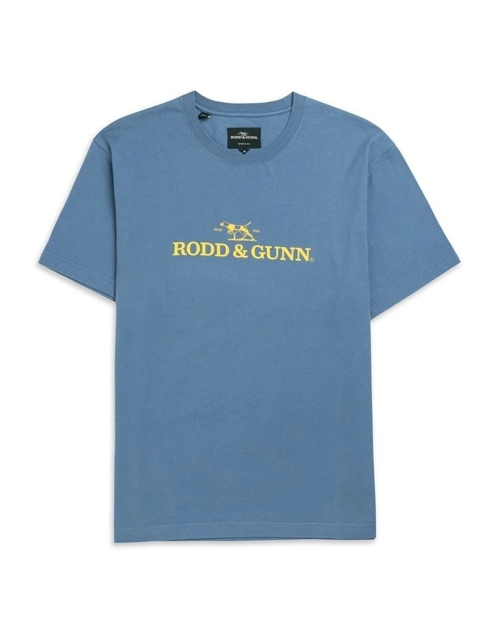Rodd & Gunn Logo T- shirt in Sea Blue | MYER