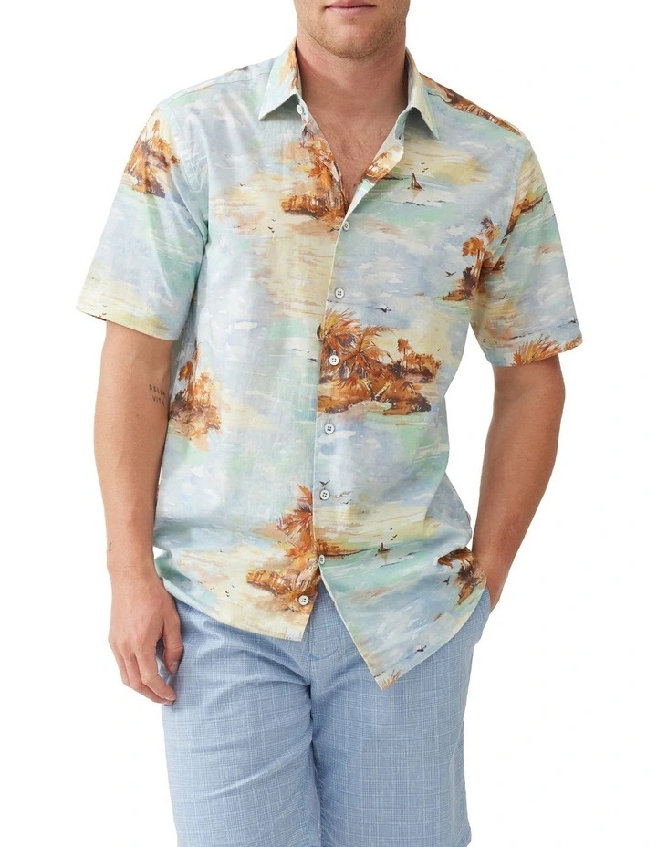 Rodd & Gunn Victoria Avenue Shirt In Ocean Breeze | MYER