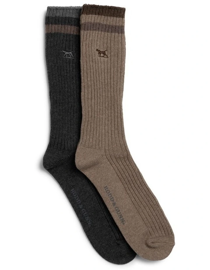 Rodd & Gunn Double Barrel Sock in Multi 2 Pack | MYER