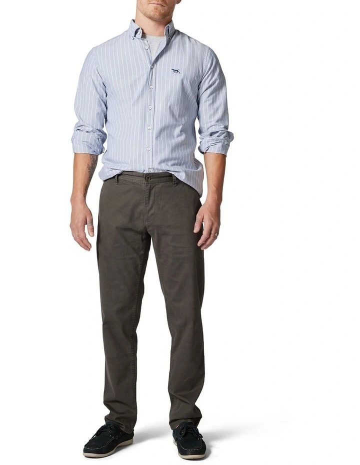 Rodd & Gunn Thomas Road Chino Pant Long Leg in Gravel | MYER
