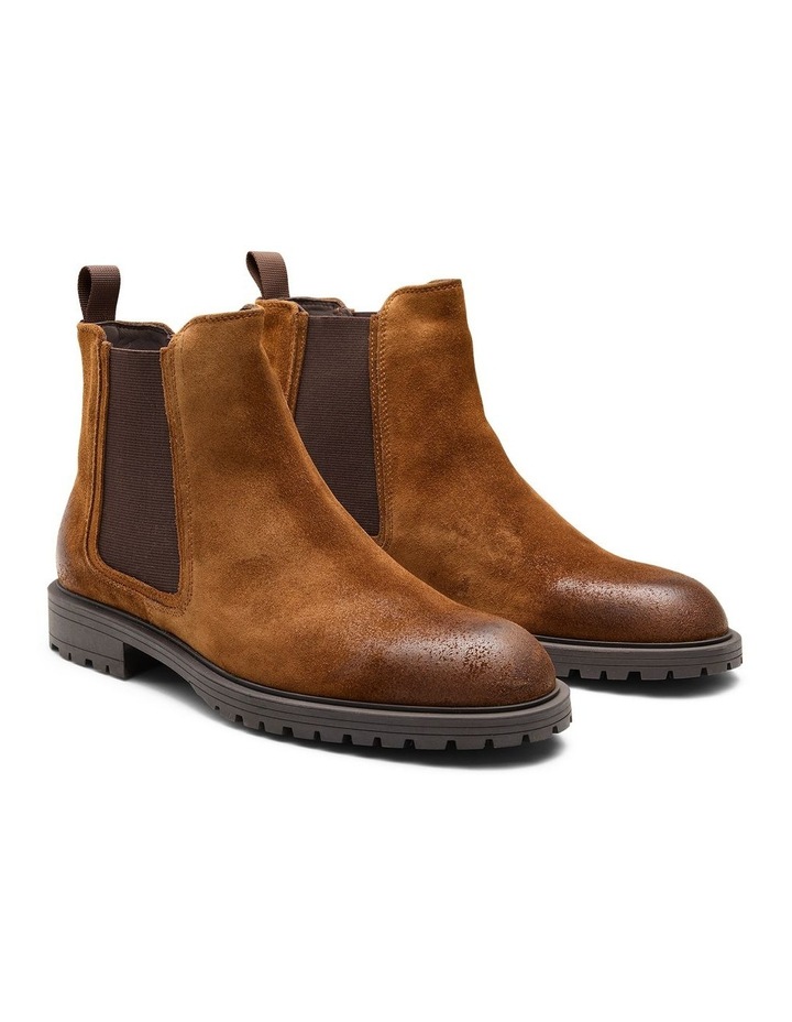Aquila Riley Suede Chelsea Boots in Tobacco | MYER