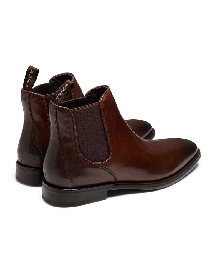 Aquila Leonard Leather Chelsea Boots in Brown | MYER