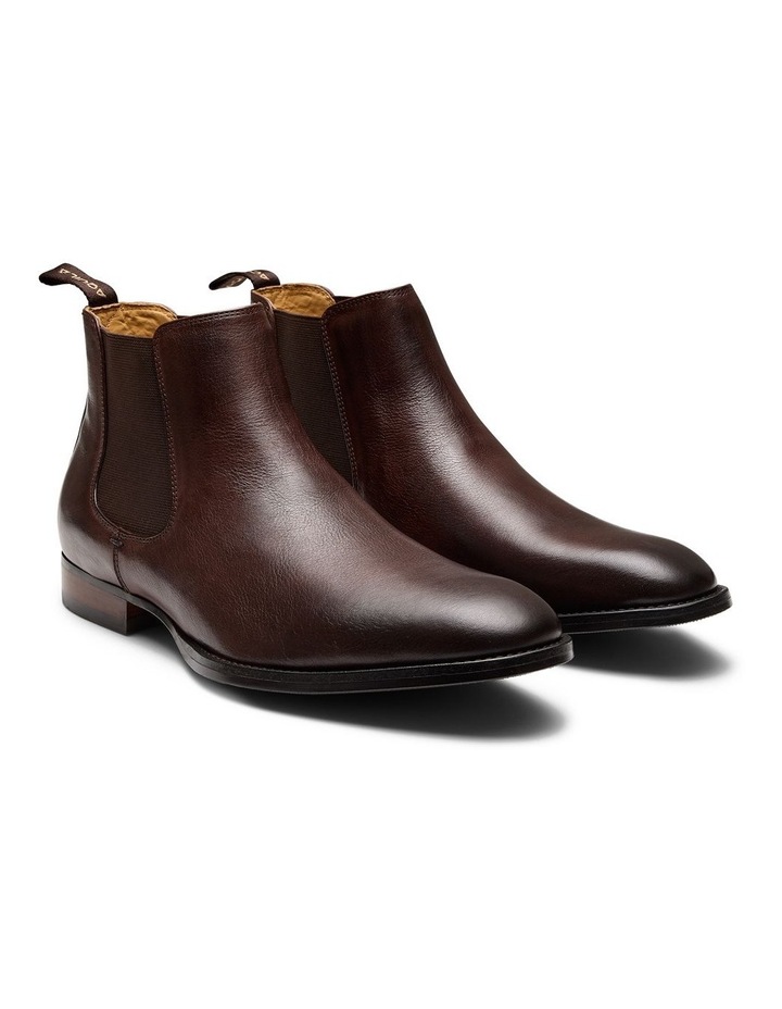Aquila Dakota Leather Chelsea Boots in Brown | MYER