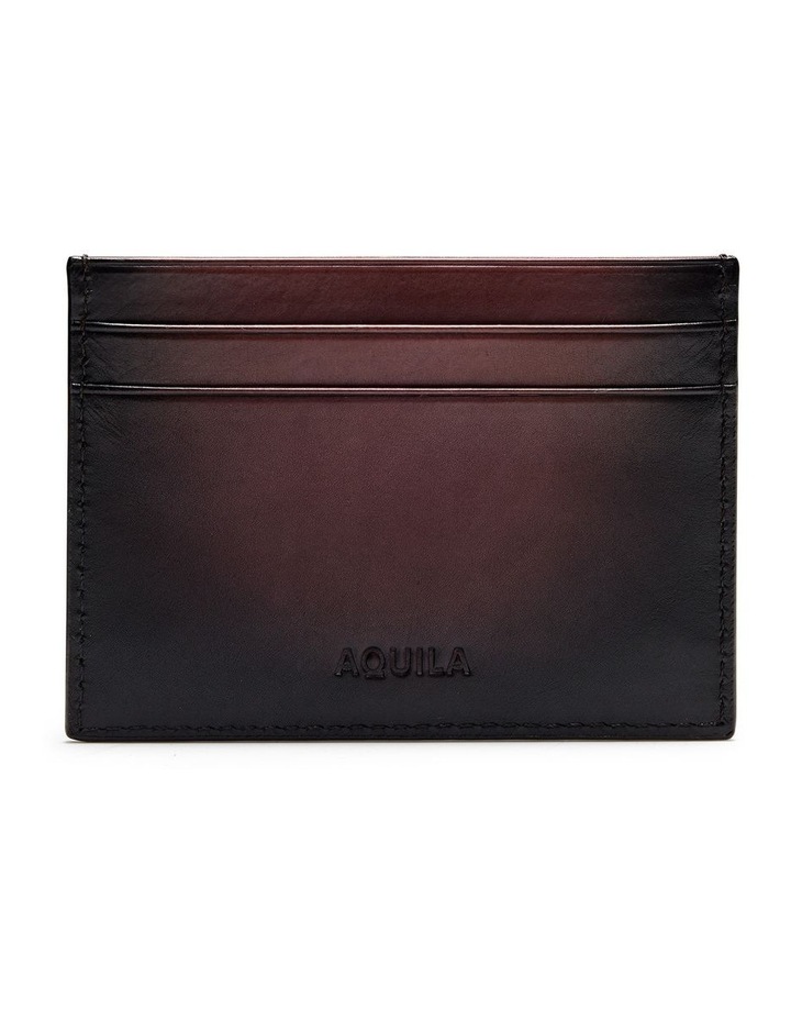 Aquila Archie Leather Card Holder in Brown | MYER