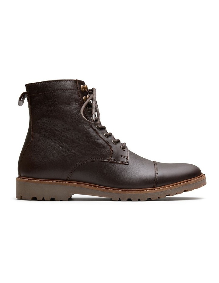 Aquila Mack Leather Military Boots in Brown | MYER