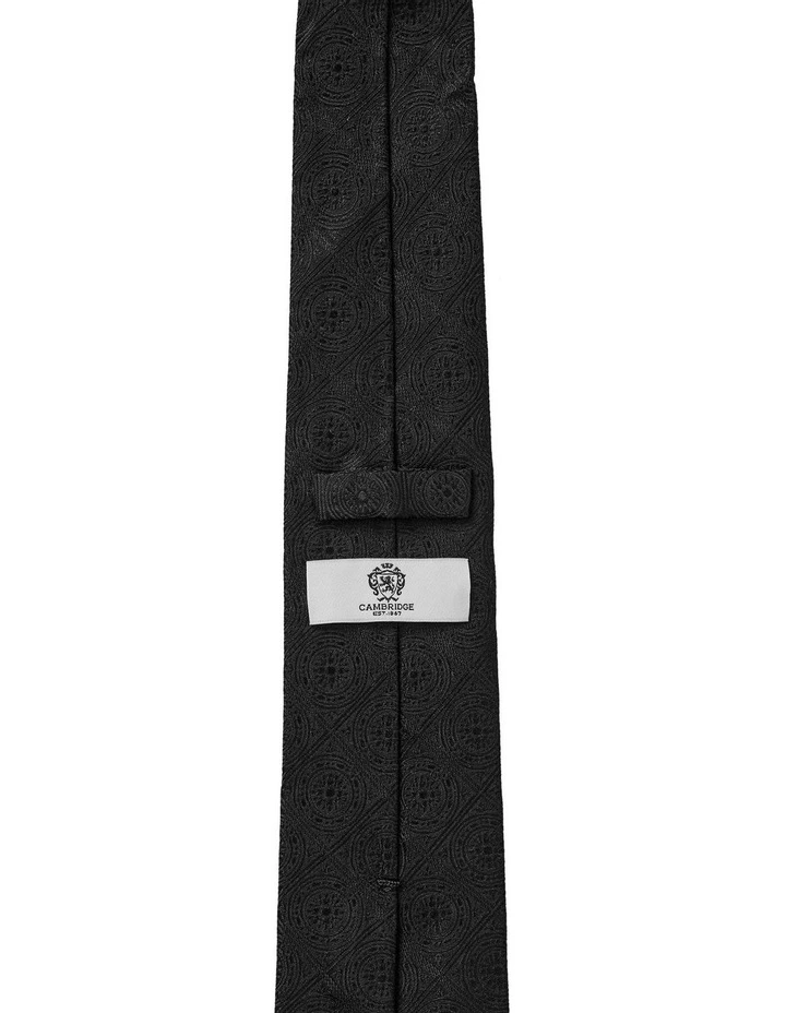 Cambridge Coin Foulard Silk Tie in Black | MYER