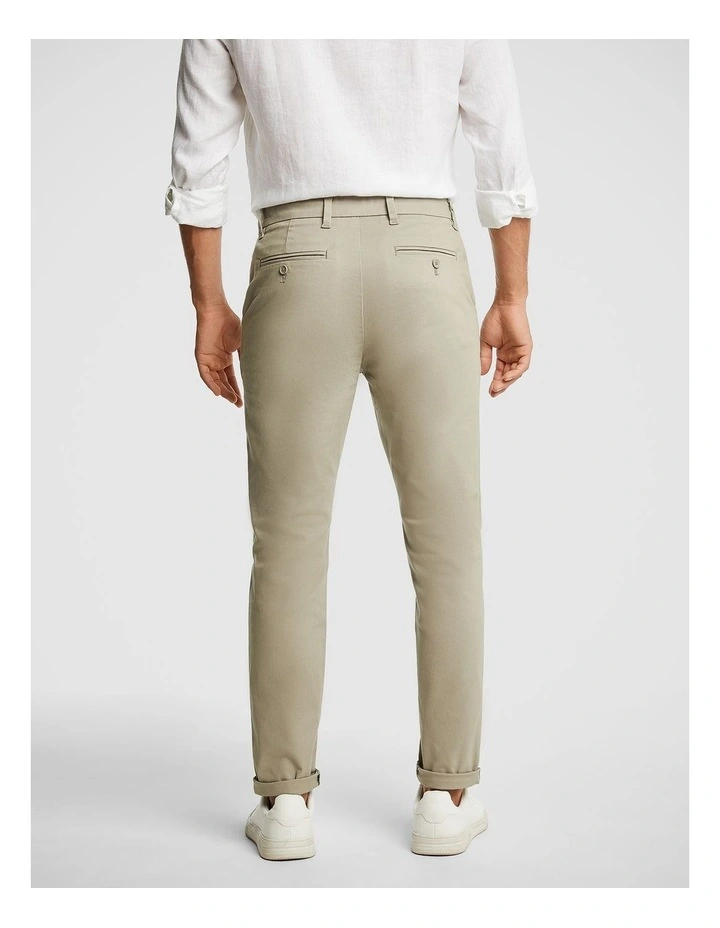yd. Samuel Brushed Slim Chino Pant in Sage | MYER