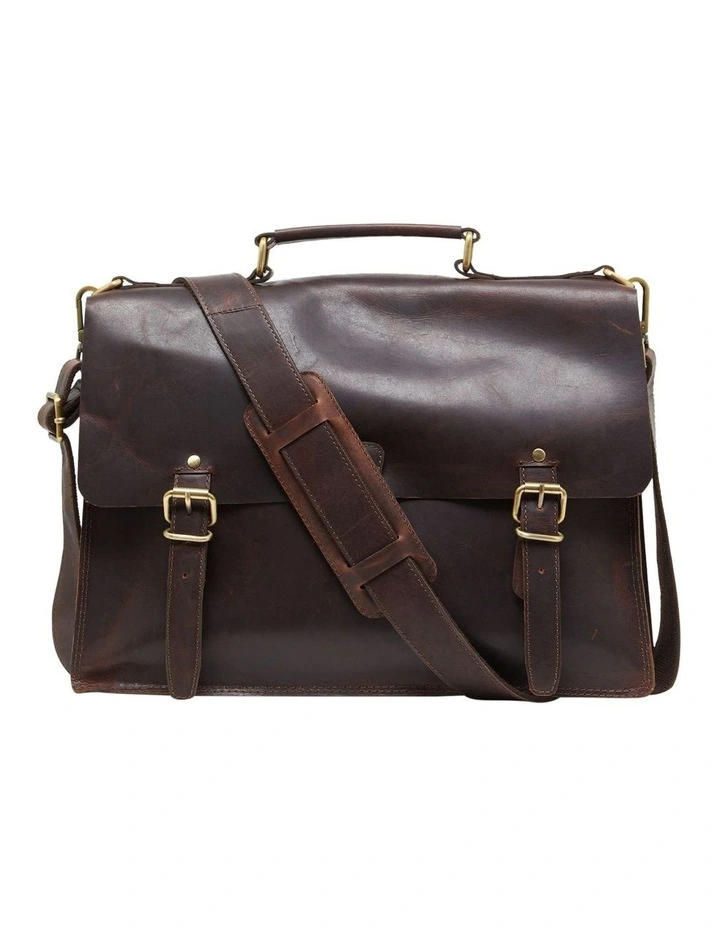 Oxford Griffin Briefcase in Saddle Tan | MYER
