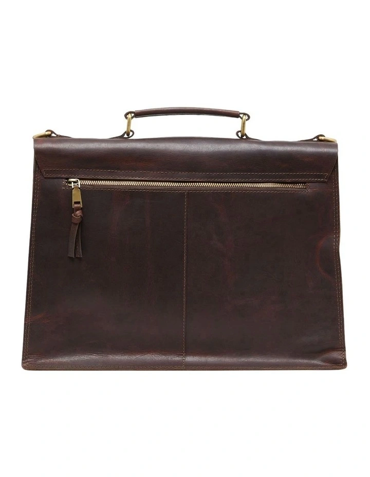 Oxford Griffin Briefcase in Saddle Tan | MYER