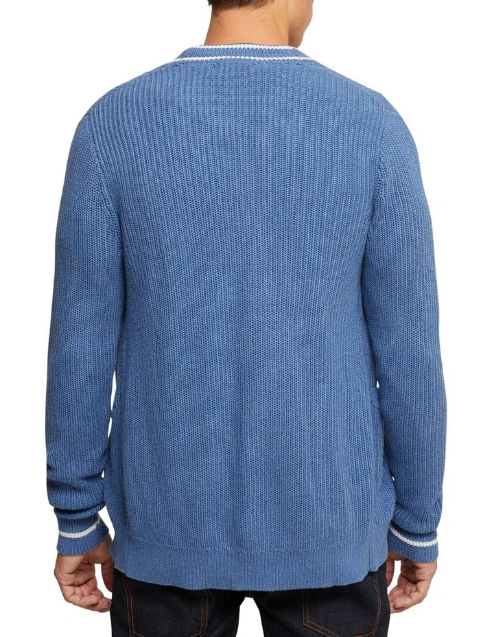 Oxford Cavill Cable Cardigan in Blue | MYER