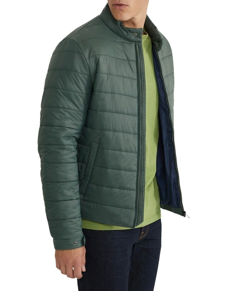 Oxford Beck Eco Filling Puffa Jacket in Green | MYER